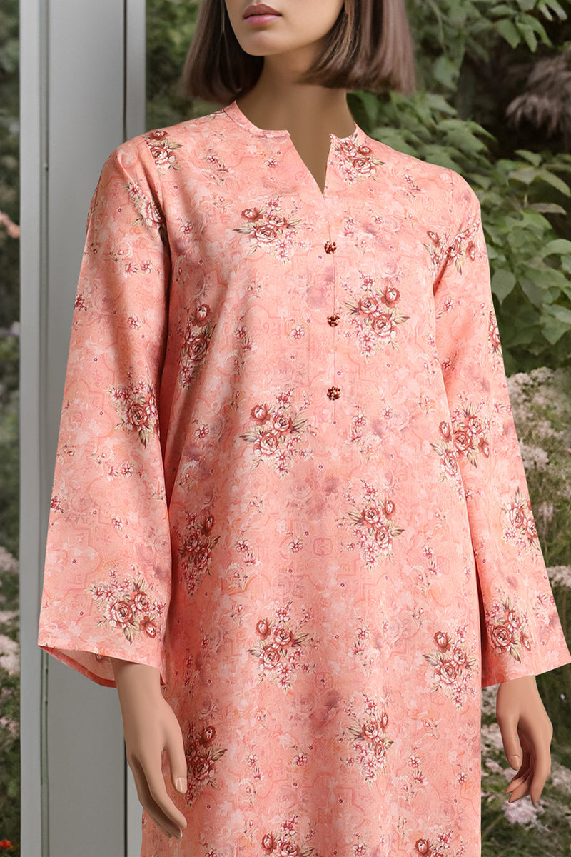 Unstitched Printed Linen Shirt – SAYA USA