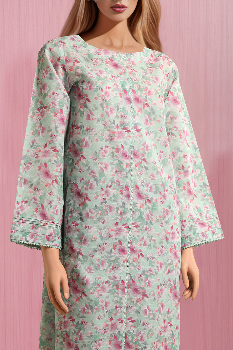 Unstitched Printed Herringbone Shirt – SAYA USA