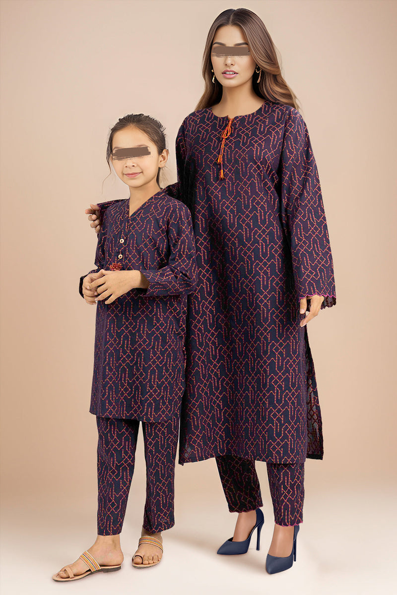 SAYA's Printed Cotton Jacquard Stitched For Mom And Daughter – SAYA USA