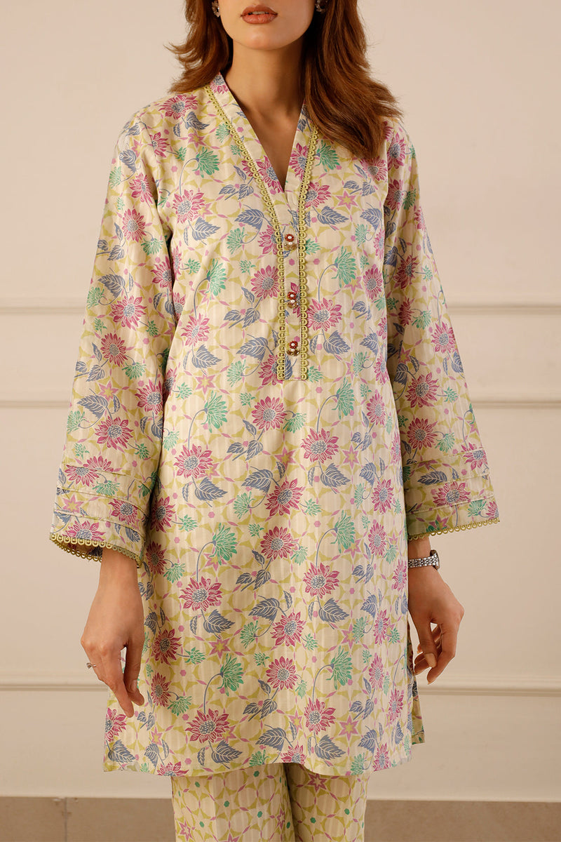 Printed Lawn Stitched Shirt – SAYA USA