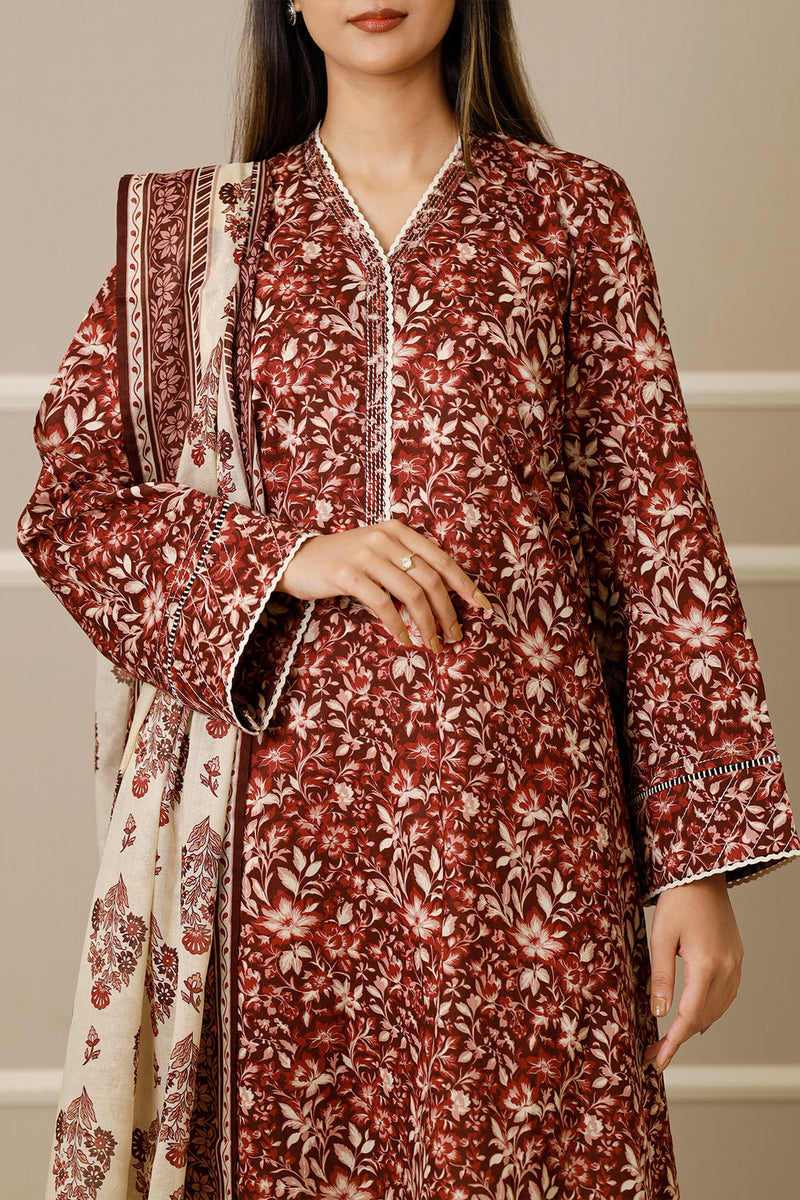 Unstitched Printed Lawn 3 Piece – SAYA USA