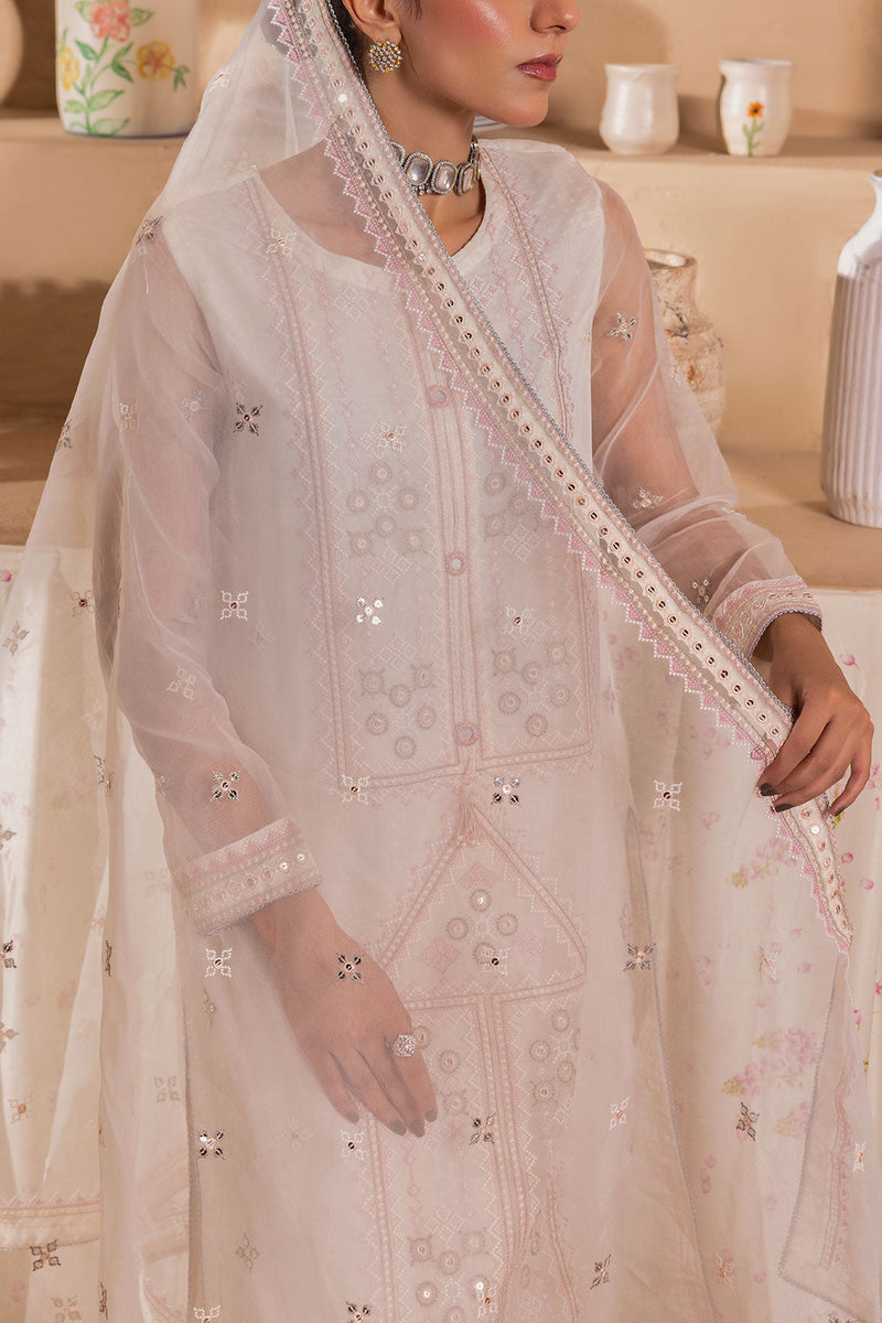 Luxury Pret Embroidered Self Jacquard Stitched 2 Piece (Shirt/Trouser ...