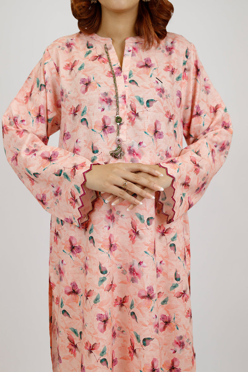 Printed Embroidered Lawn Stitched 2 Piece (Shirt/Trouser) – SAYA USA